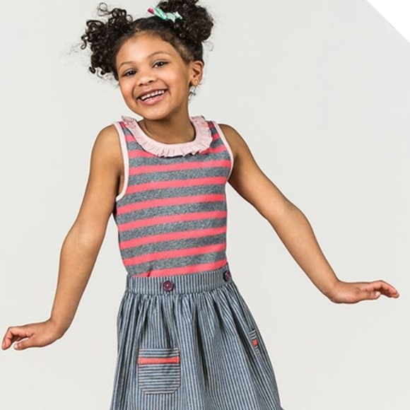 Matilda Jane | Shirts & Tops | Striped Ruffle Matilda Jane Tank Nwot ...